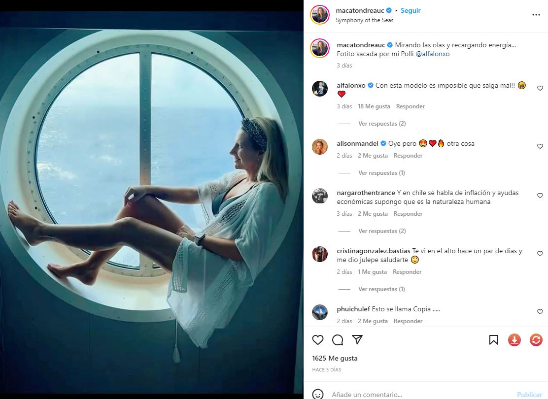 “Recargando energía”: Maca Tondreau se fue de vacaciones en un ...