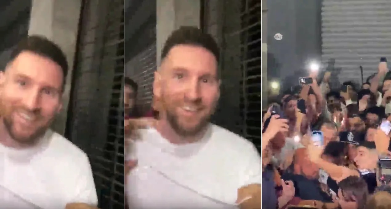 Descontrol total por la aparición de Lionel Messi en una parrilla ...